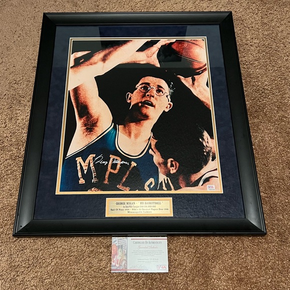 NBA | Wall Decor | Vintage Nba George Mikan Psadna Certified ...